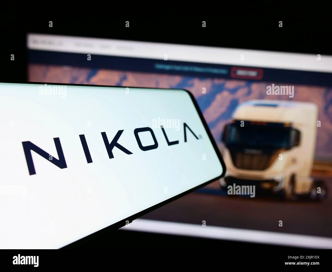 Nikola logo hi-res stock photography and images - Alamy