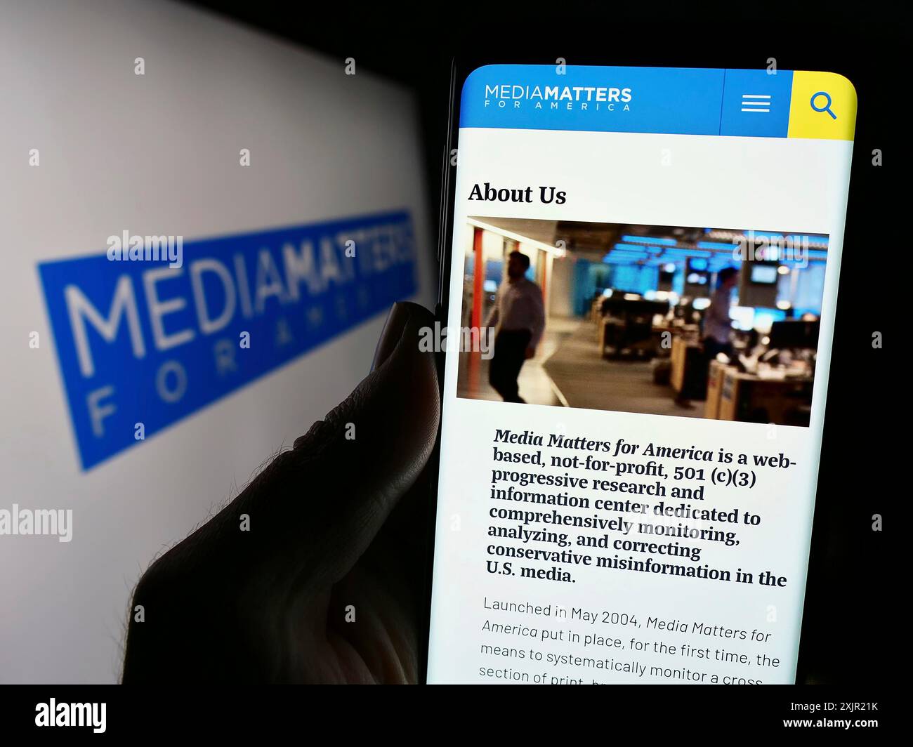 Media matters for america logo hi-res stock photography and images - Alamy