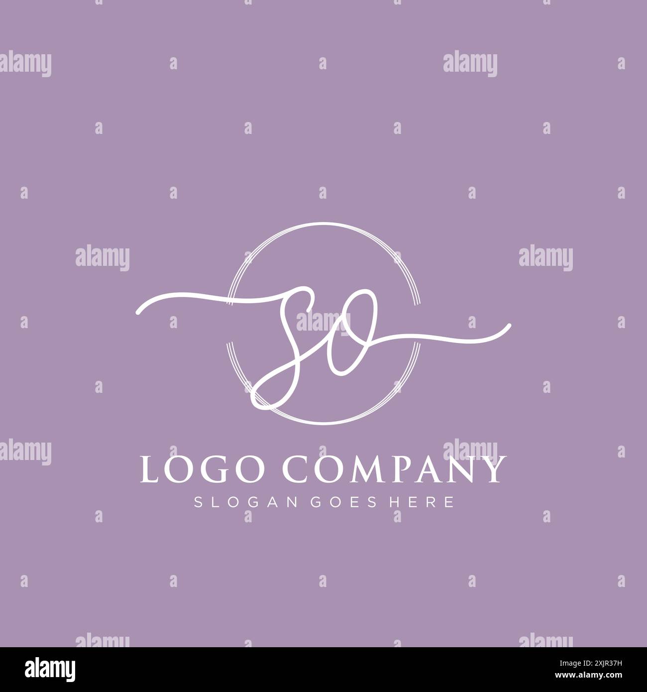 Signature font gold circle logo hi-res stock photography and images - Alamy