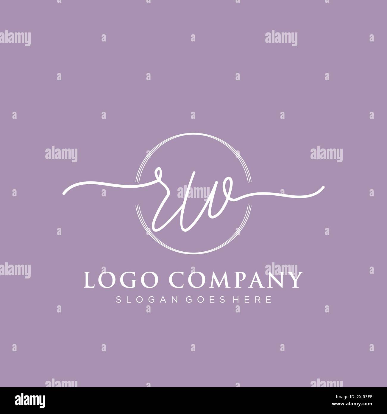 Initial rw logo hi-res stock photography and images - Alamy