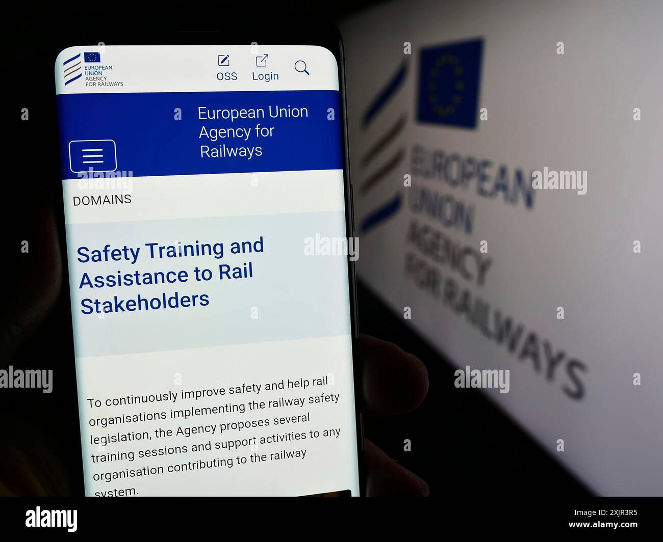 Stuttgart, Germany, 12-27-2023: Person holding mobile phone with ...