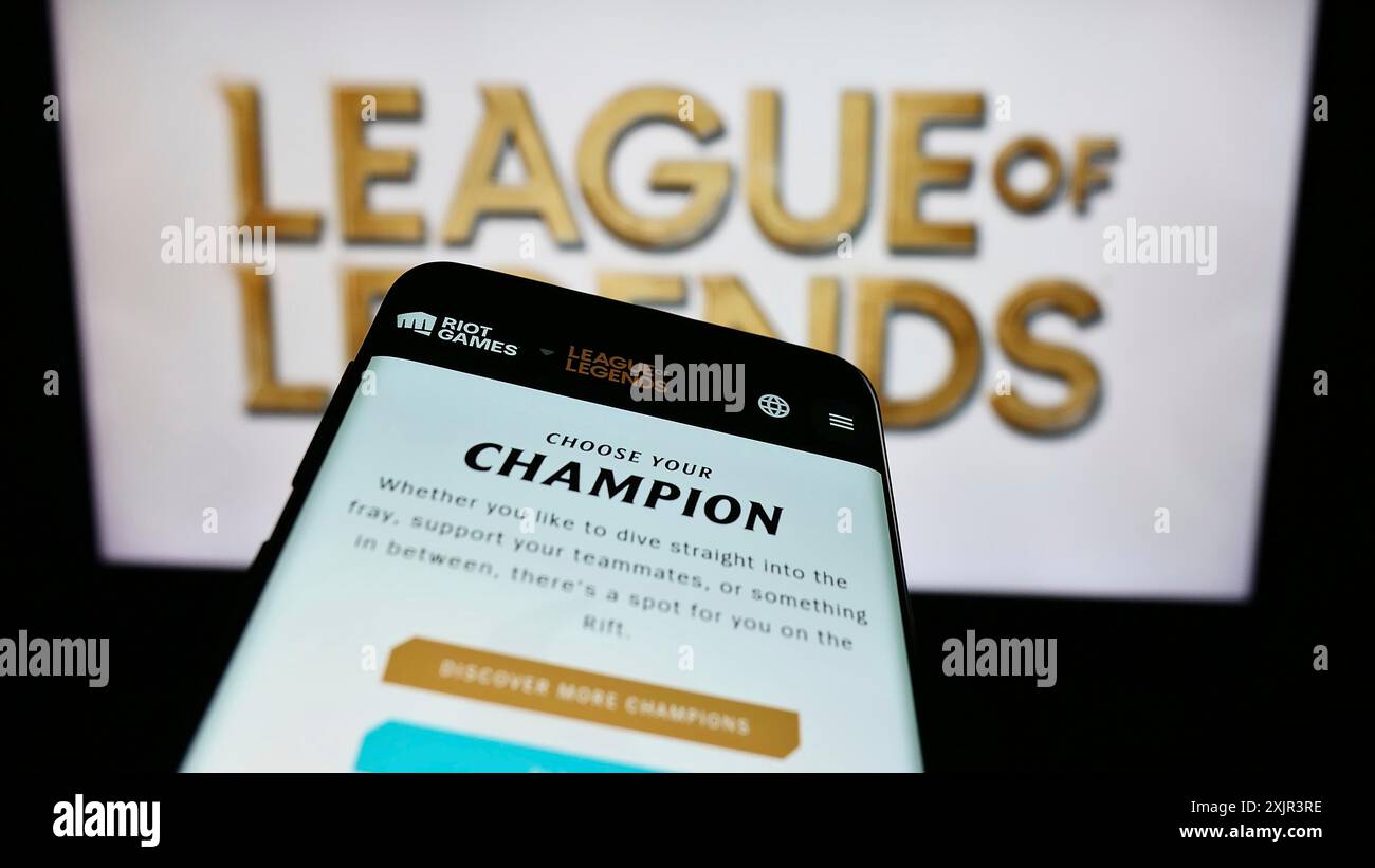 Stuttgart, Germany, 12-27-2023: Smartphone with website of online ...