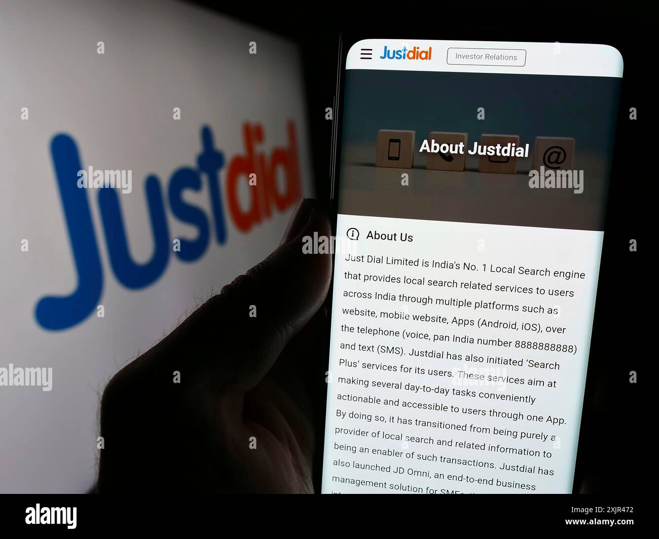 Justdial logo hi-res stock photography and images - Alamy
