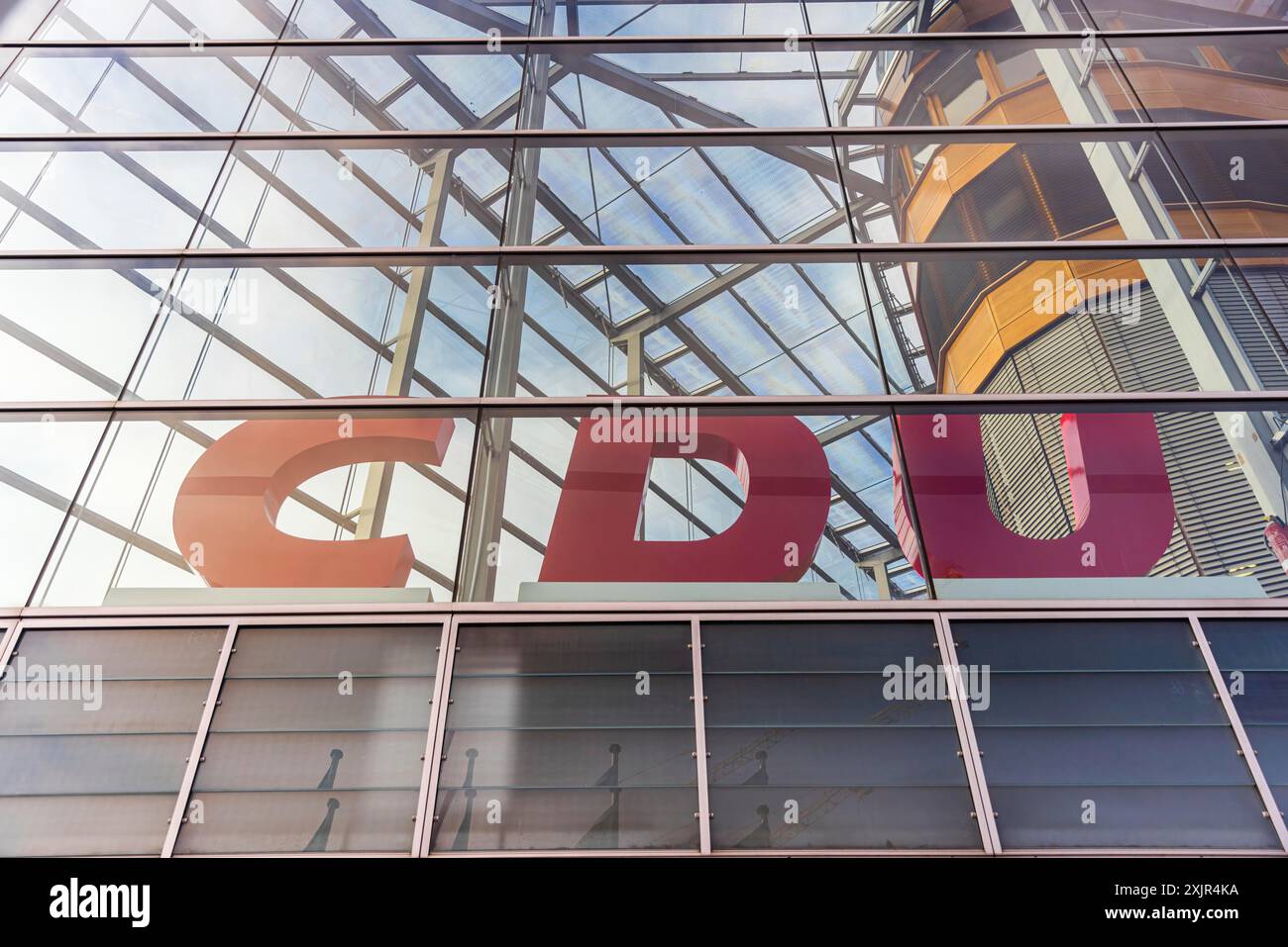 CDU letters for the Christlich Demokratische Union, logo at their ...