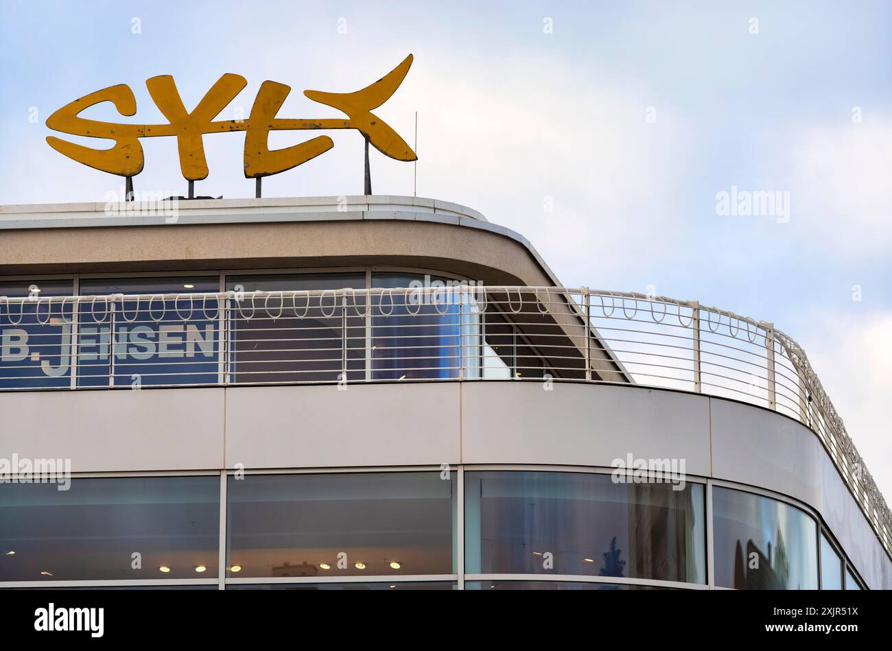 Lettering and logo Sylt, clothing shop, fashion shop H.B. Jensen ...