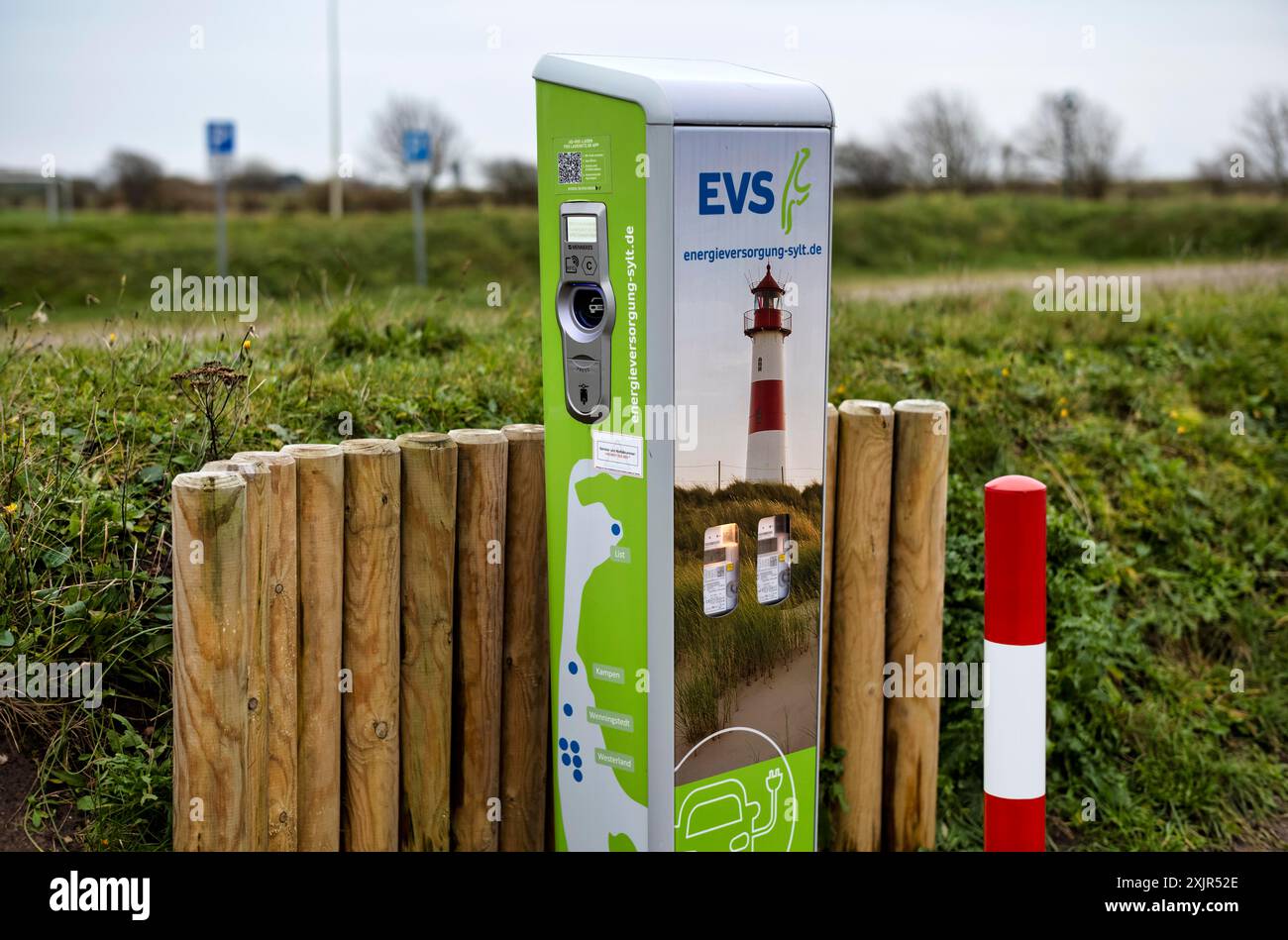 EVS, Logo Energieversorgung Sylt, e-fuelling station, e-filling station ...