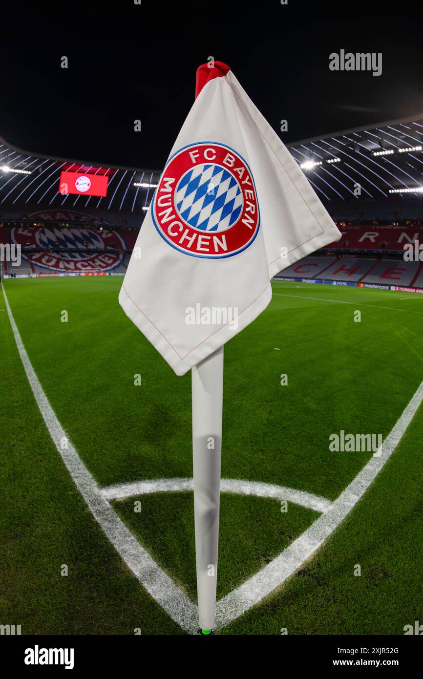 Champions league flag stadium hi-res stock photography and images - Alamy