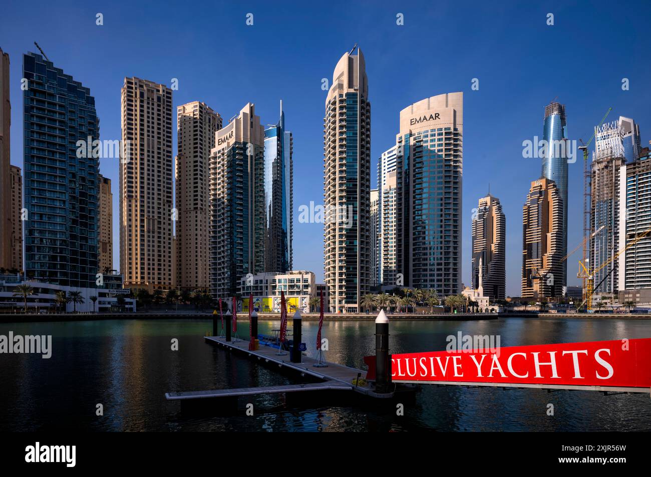 Jetty Xclusive Yachts, Yacht Rental, Rental, Skyline, EMAAR Logo, Dubai ...