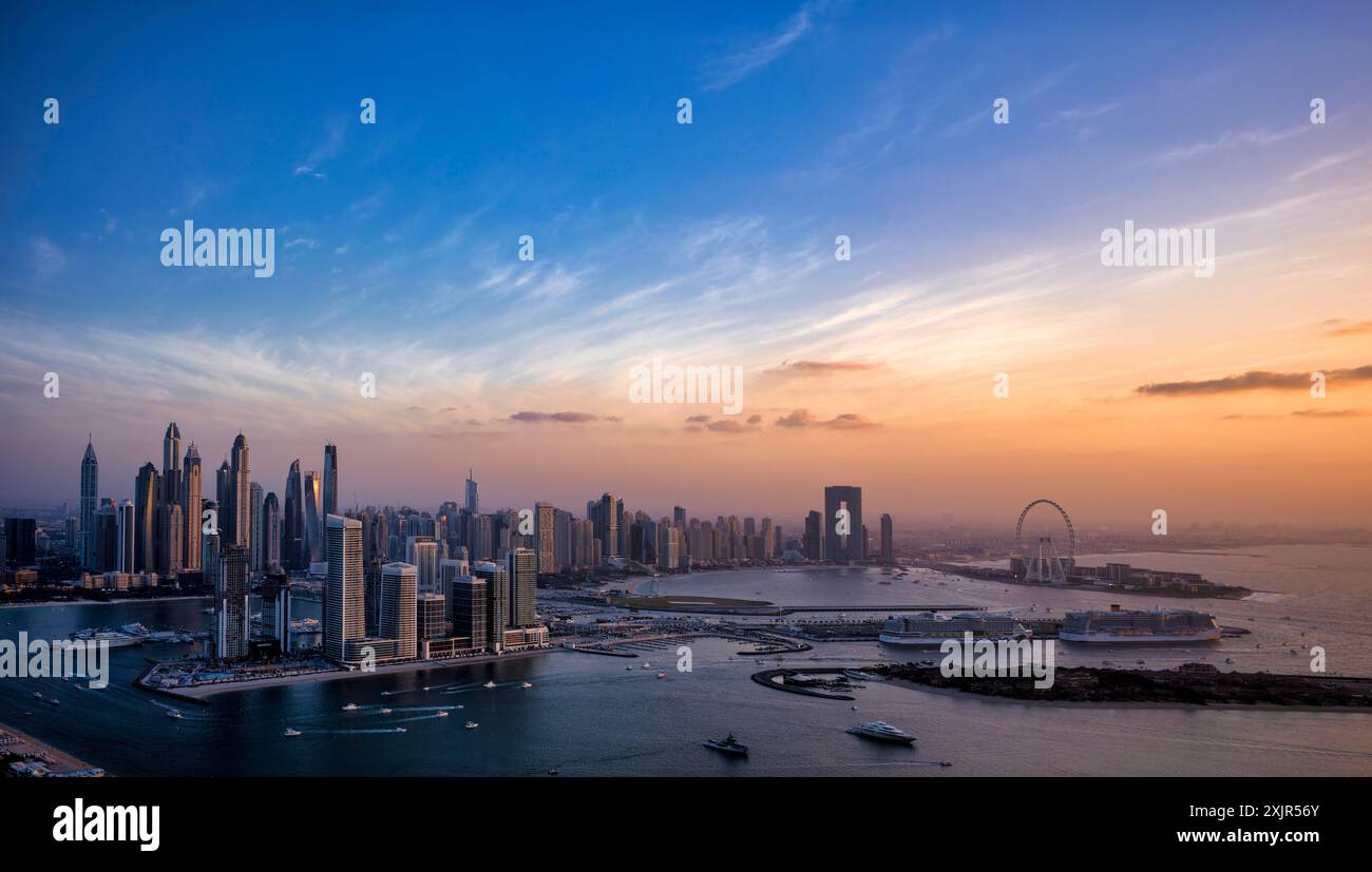View from viewing platform The View At the Palm to skyline with ...