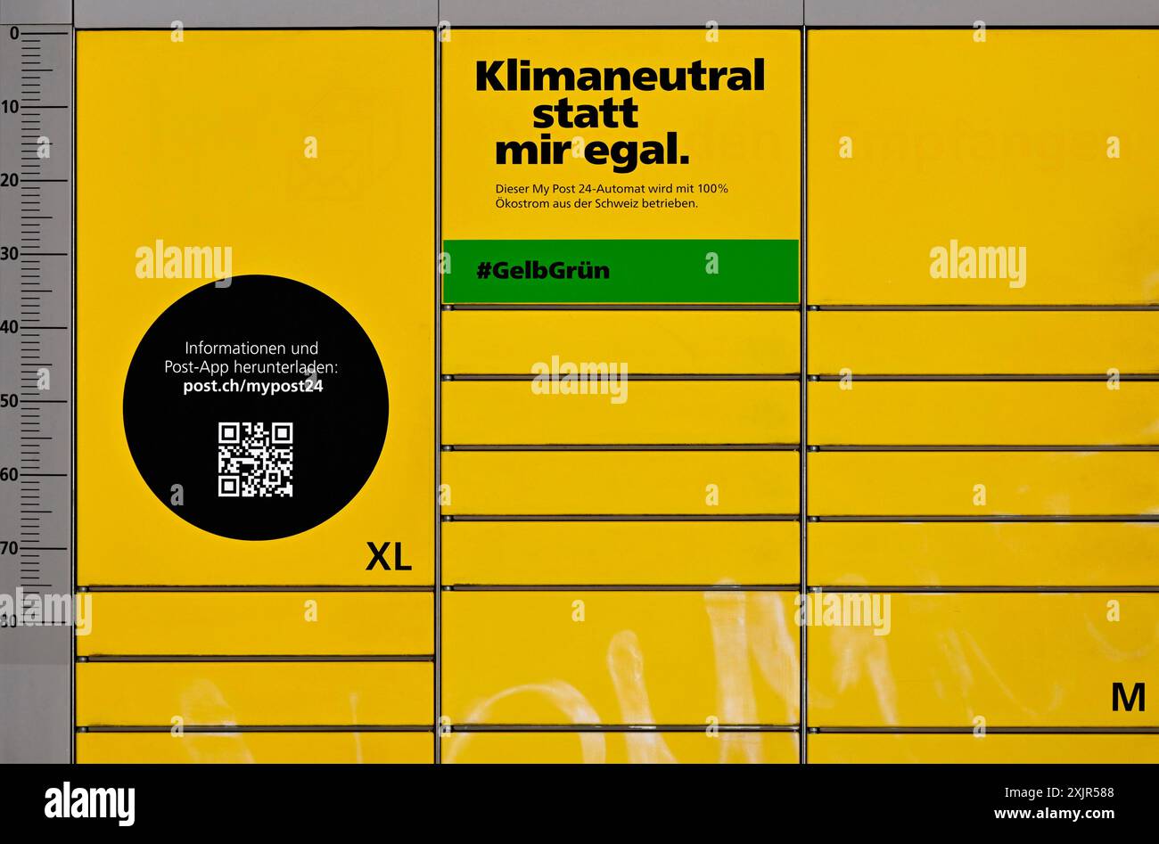 My Post 24 parcel machine, labelled climate neutral instead of I don't ...