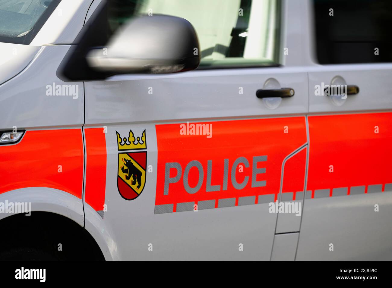 Police car lettering Police Canton of Bern, Switzerland Stock Photo - Alamy