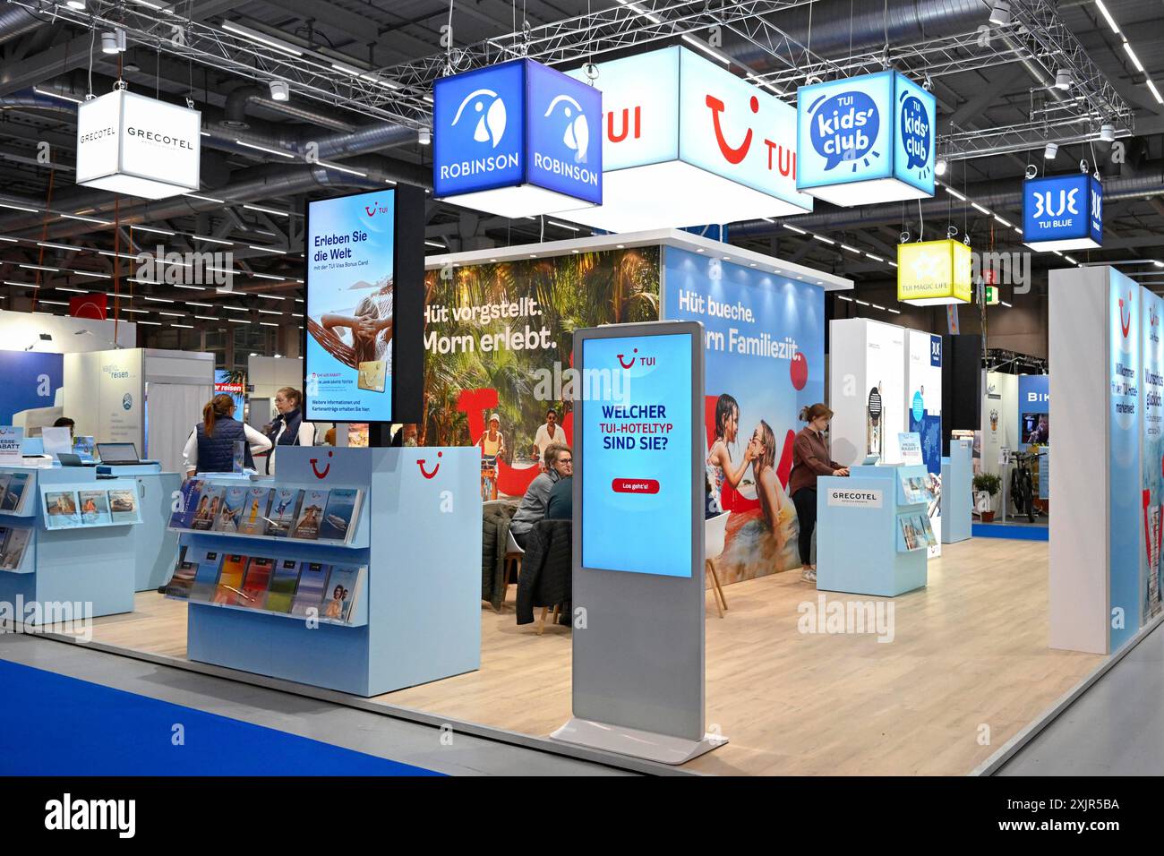 Trade fair stand Tui Stock Photo - Alamy