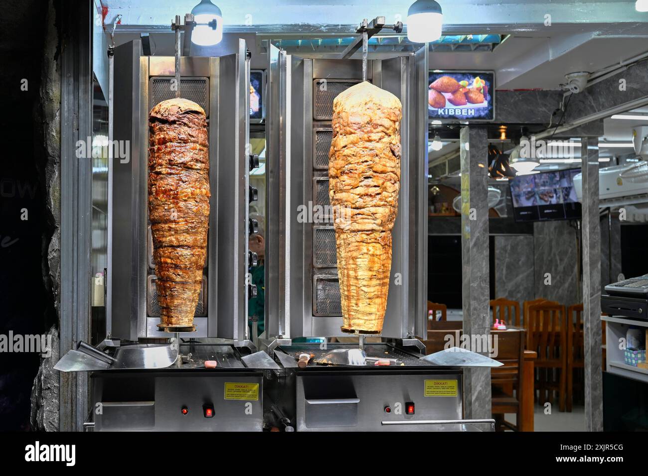 Rotating spit kebab Stock Photo - Alamy