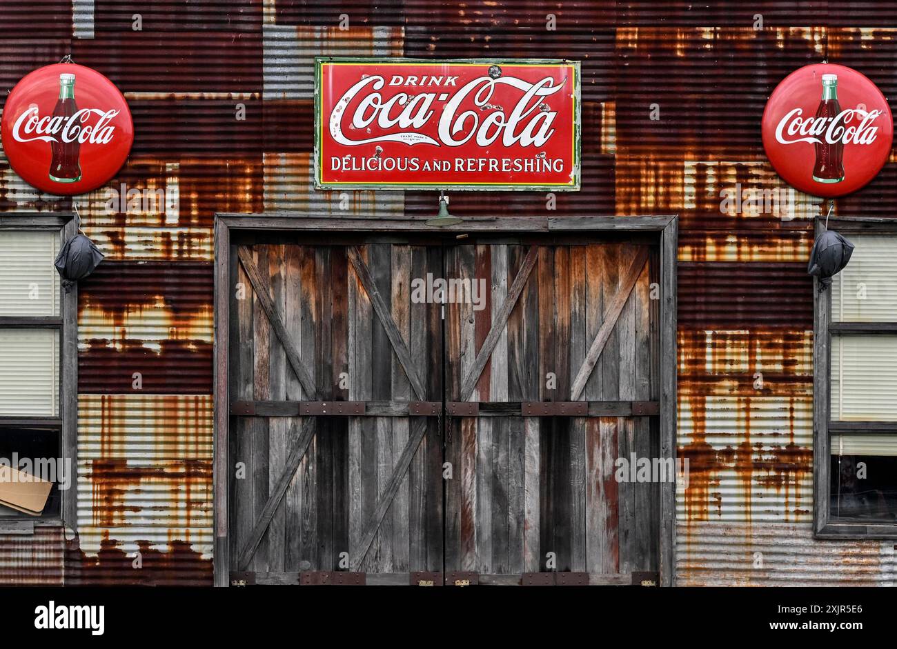 Coca Cola billboard facade Stock Photo - Alamy