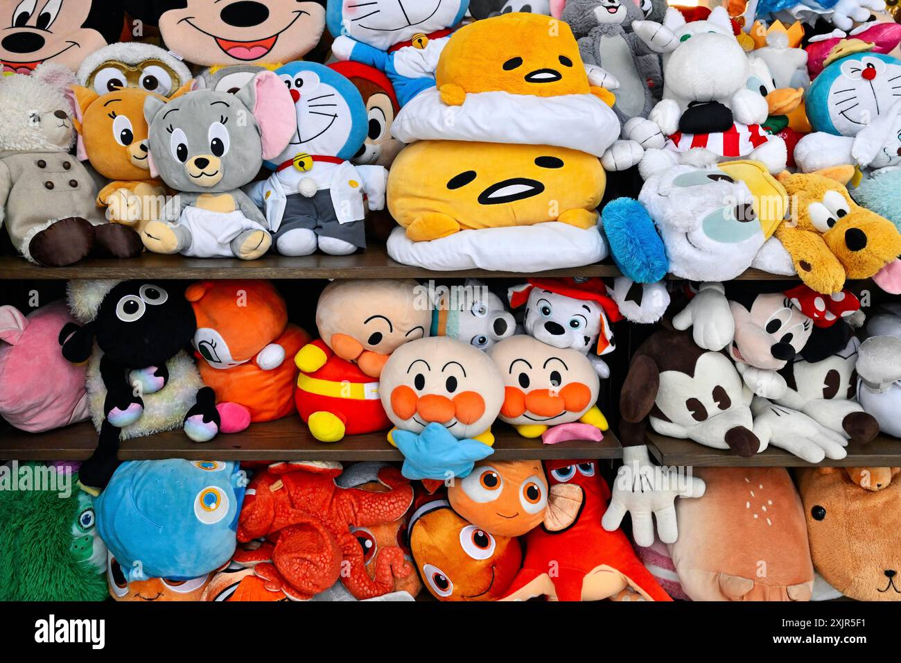 Sales shelf soft toys Stock Photo - Alamy