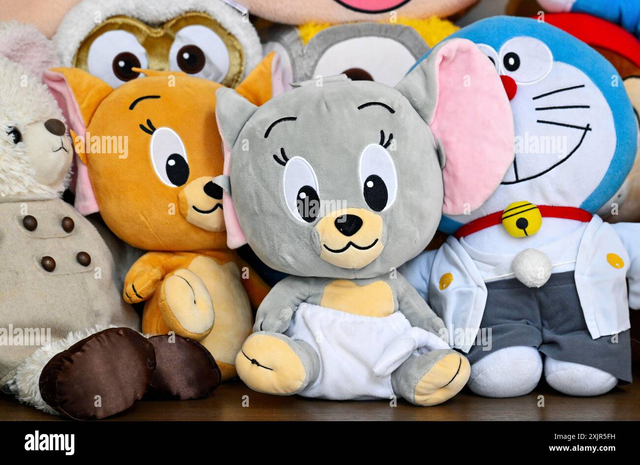 Sales shelf soft toys Stock Photo - Alamy
