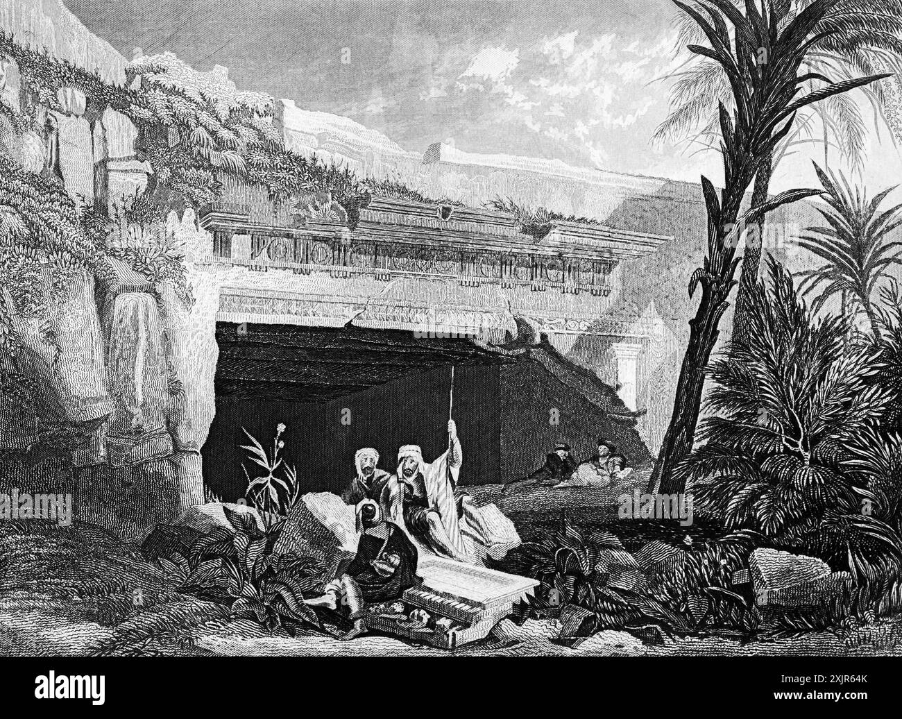 Royal tombs at Golgotha Rock, Jeruslaem, group of people, Old Testament ...