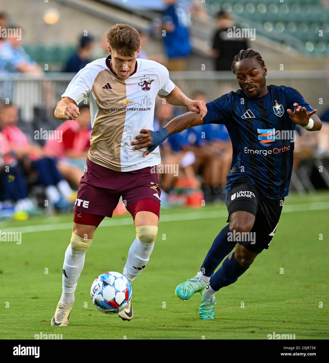 Cary, North Carolina, USA. 19th July, 2024. Detroit City FC defender ...