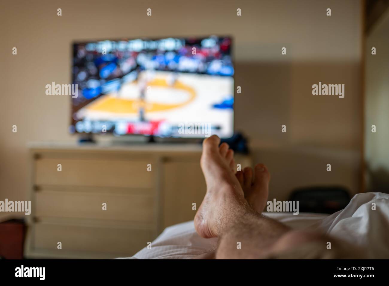 Propped up feet hi-res stock photography and images - Alamy