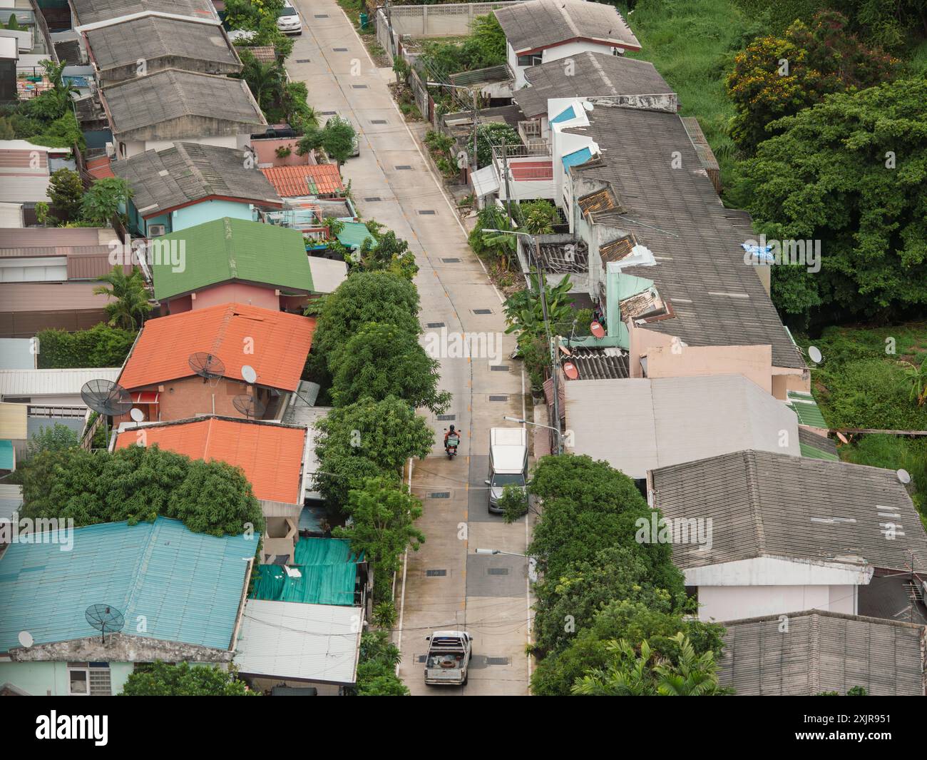 Overhead aerial view houses street hi-res stock photography and images ...