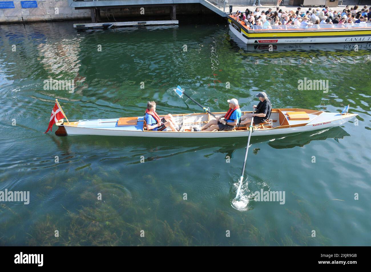 Copenhagen/ Denmark/19 july 2024/Danes enjoy day by boat rowing in ...