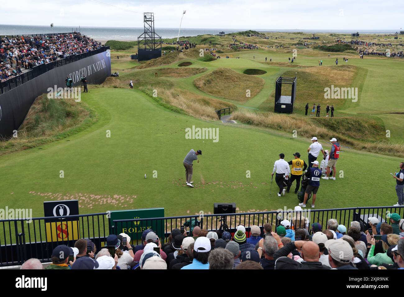 Australia's Adam Scott on the 8 hole during the day 2 of the 2024 ...