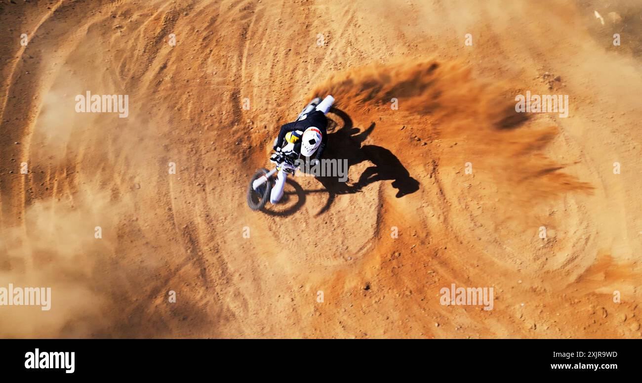 Aerial view mountain bike rider hi-res stock photography and images - Alamy