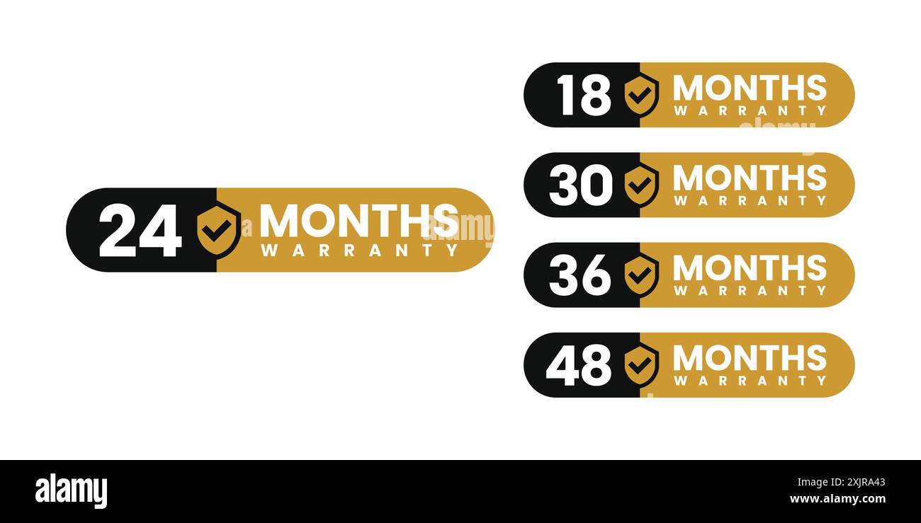 36 month warranty Stock Vector Images - Alamy