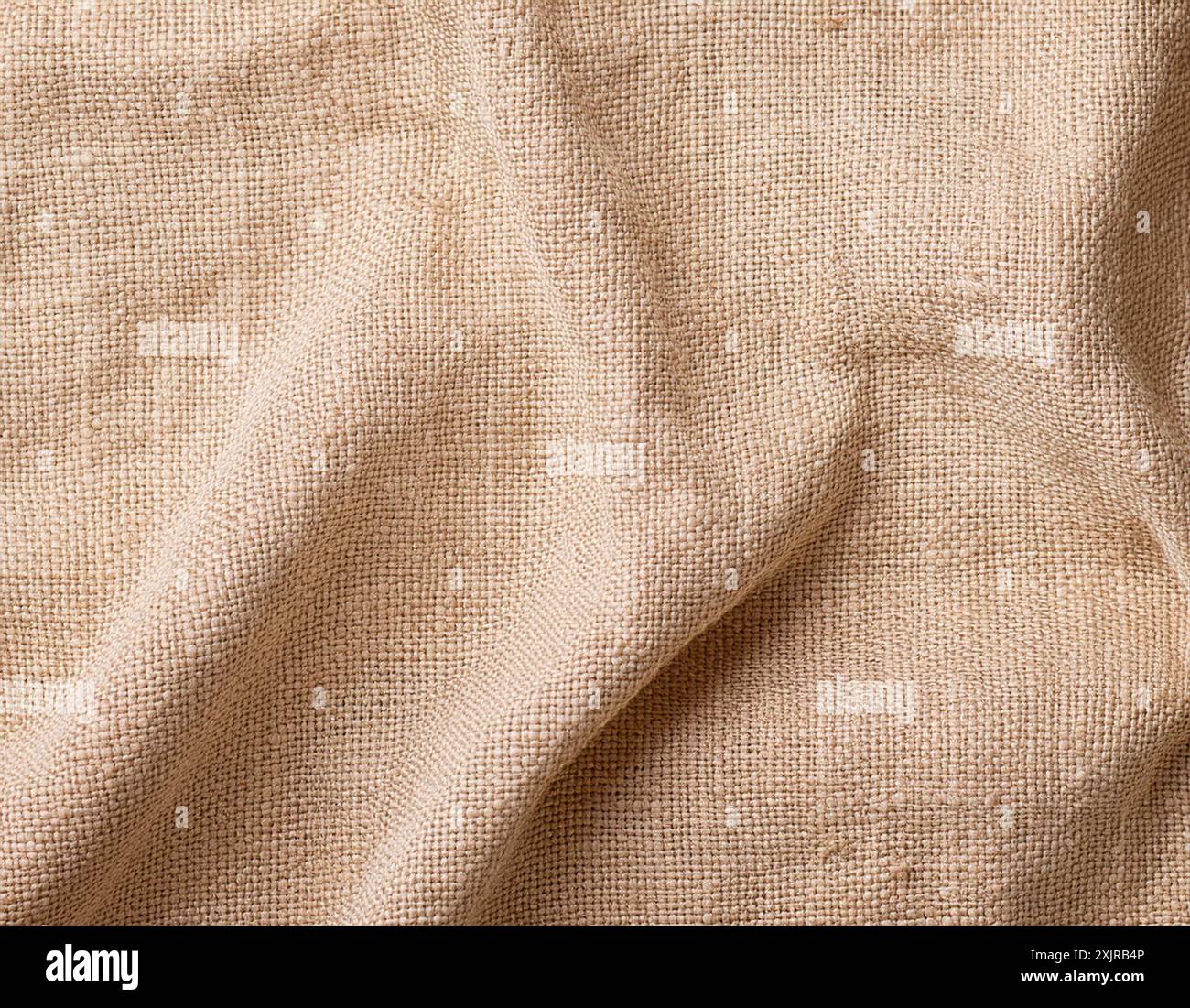 Natural Beige Linen Texture Background with a Coarse, Woven Pattern for ...