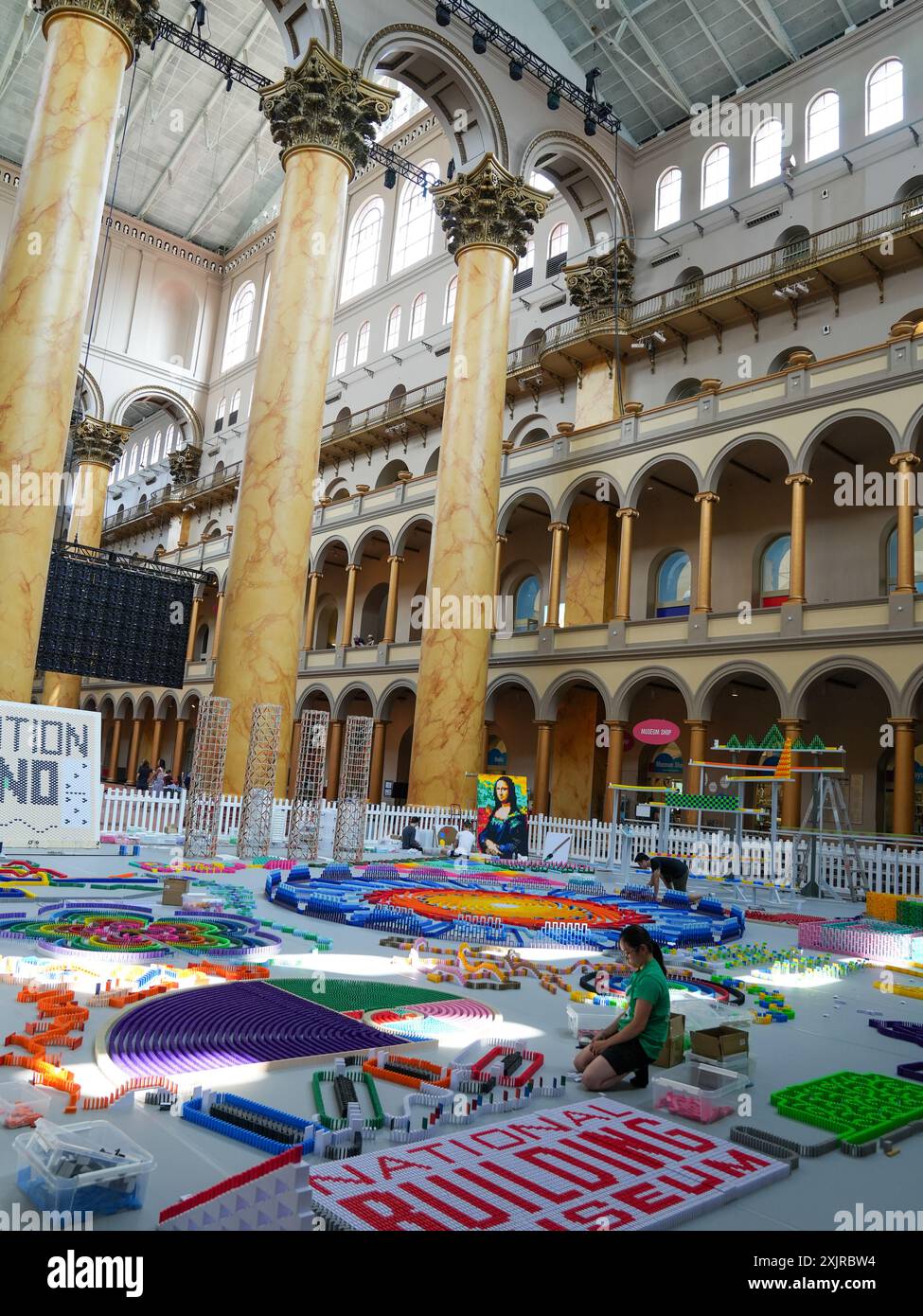 Washington, United States. 19th July, 2024. Famous domino artist and ...