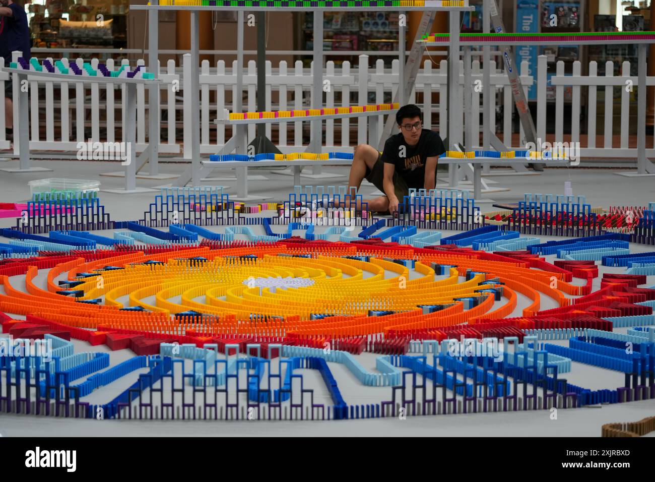 Famous domino artist and YouTuber Lily Hevesh is preparing over 100,000 ...