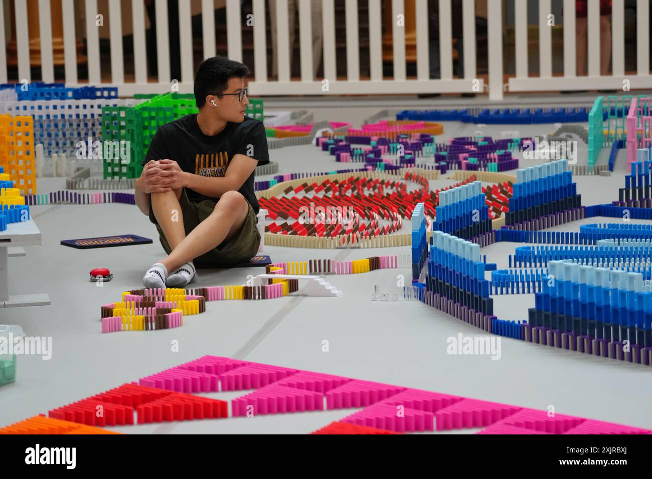 Famous domino artist and YouTuber Lily Hevesh is preparing over 100,000 ...