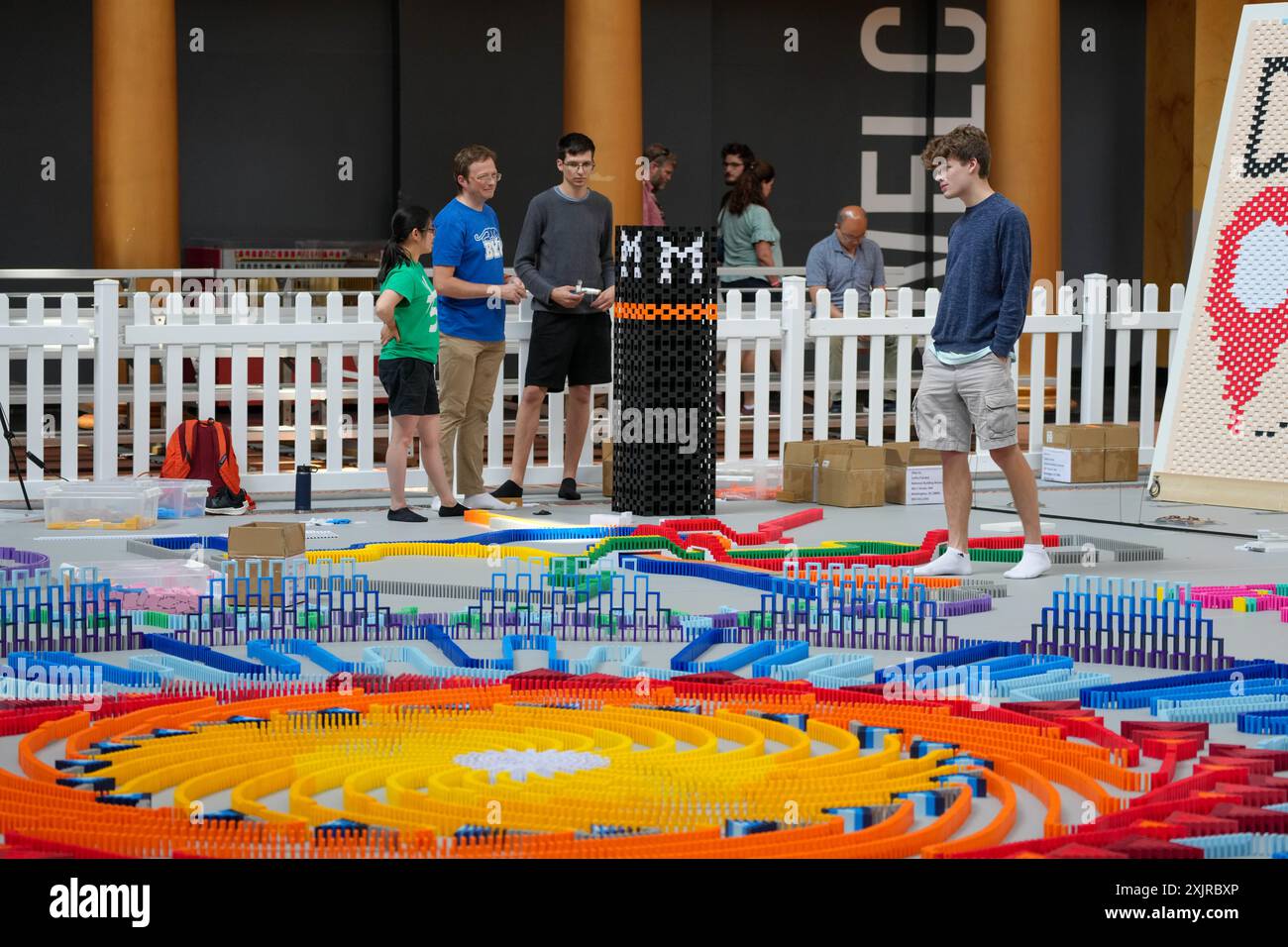 Famous domino artist and YouTuber Lily Hevesh is preparing over 100,000 ...