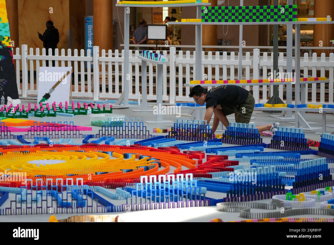 Famous domino artist and YouTuber Lily Hevesh is preparing over 100,000 ...