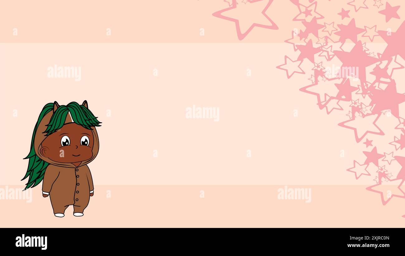 cute animal pajama kid cartoon background in vector format Stock Vector ...