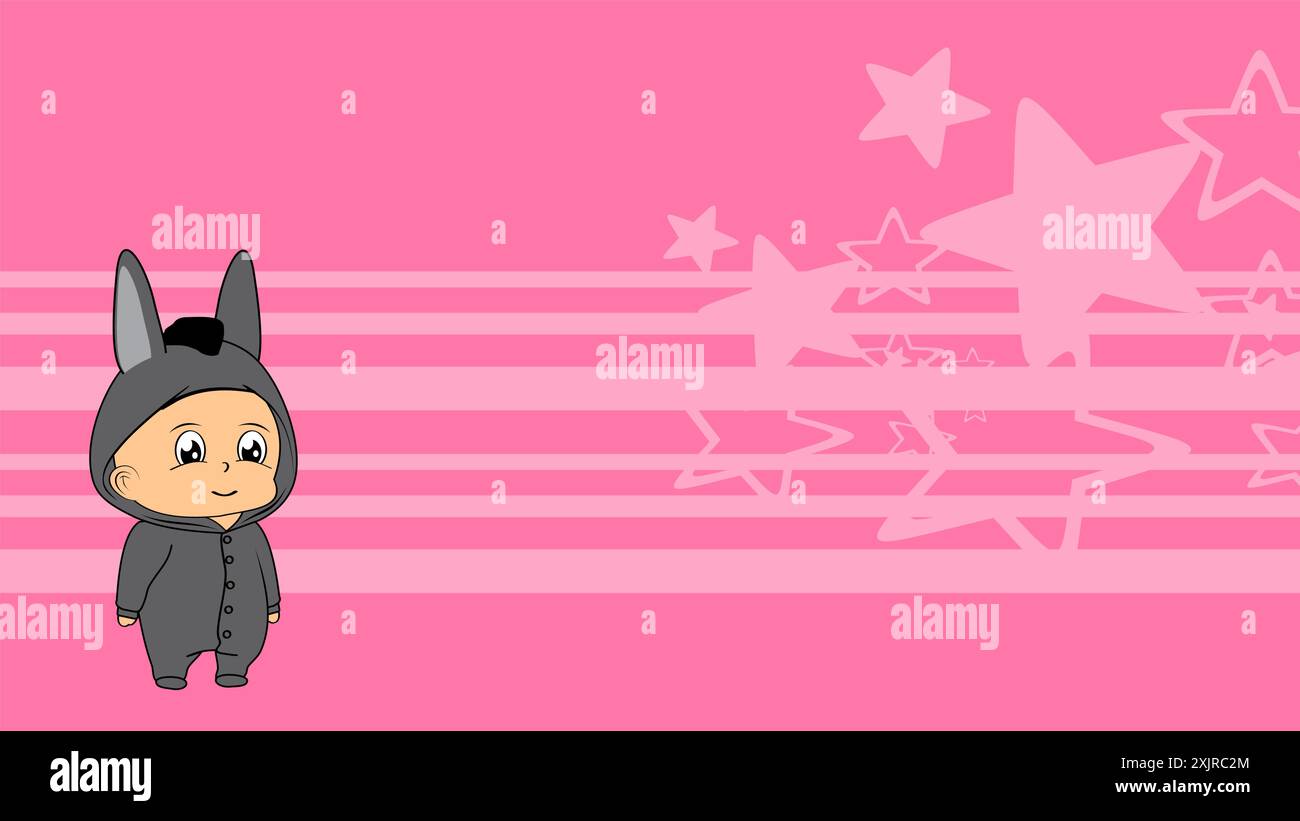 cute animal pajama kid cartoon background in vector format Stock Vector ...
