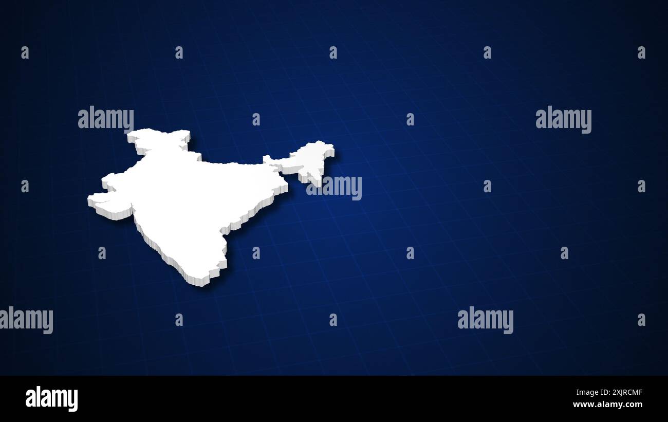 India map 3d hi-res stock photography and images - Alamy