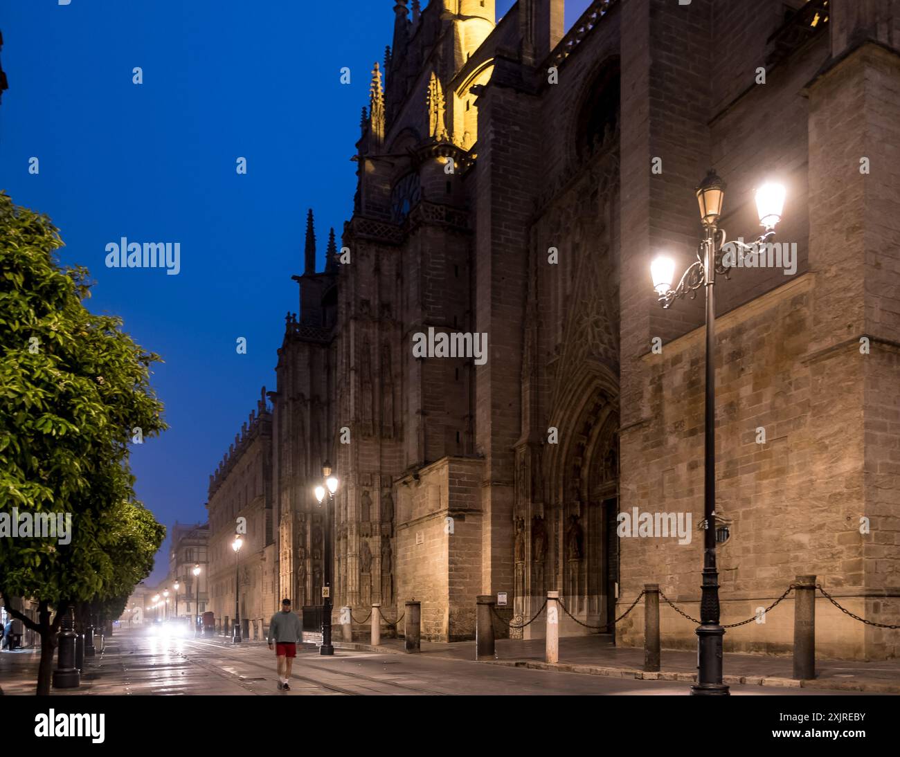 View of Seville Cathedral, officially the Cathedral of Saint Mary of ...