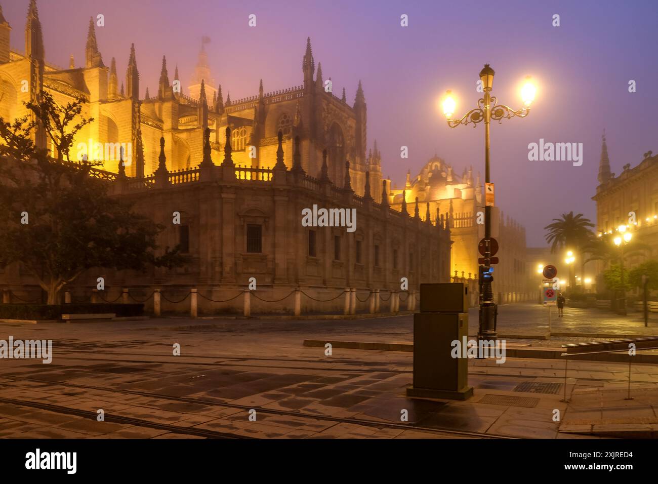 View of Seville Cathedral, officially the Cathedral of Saint Mary of ...