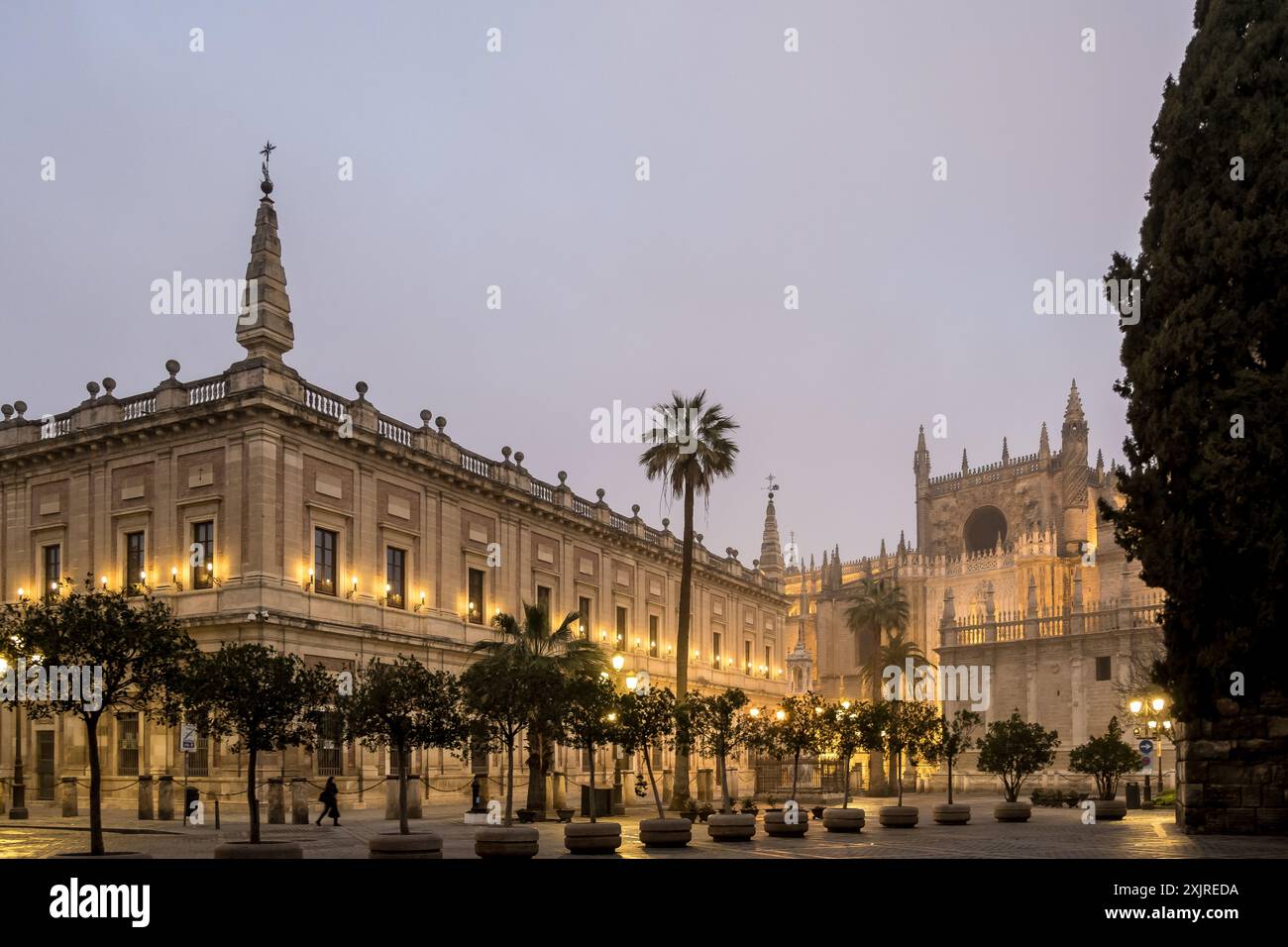 View of the historic centre (Casco Antiguo) of Seville, capital and ...