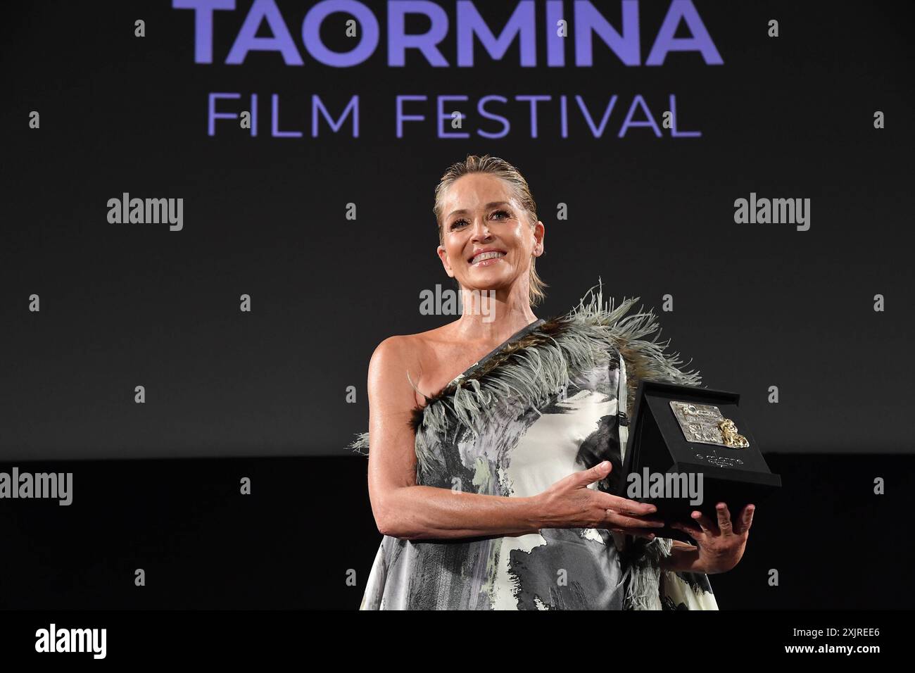 Taormina: Taormina Film Festival. Sharon Stone Lifetime Achievement Award. Pictured: Sharon ...