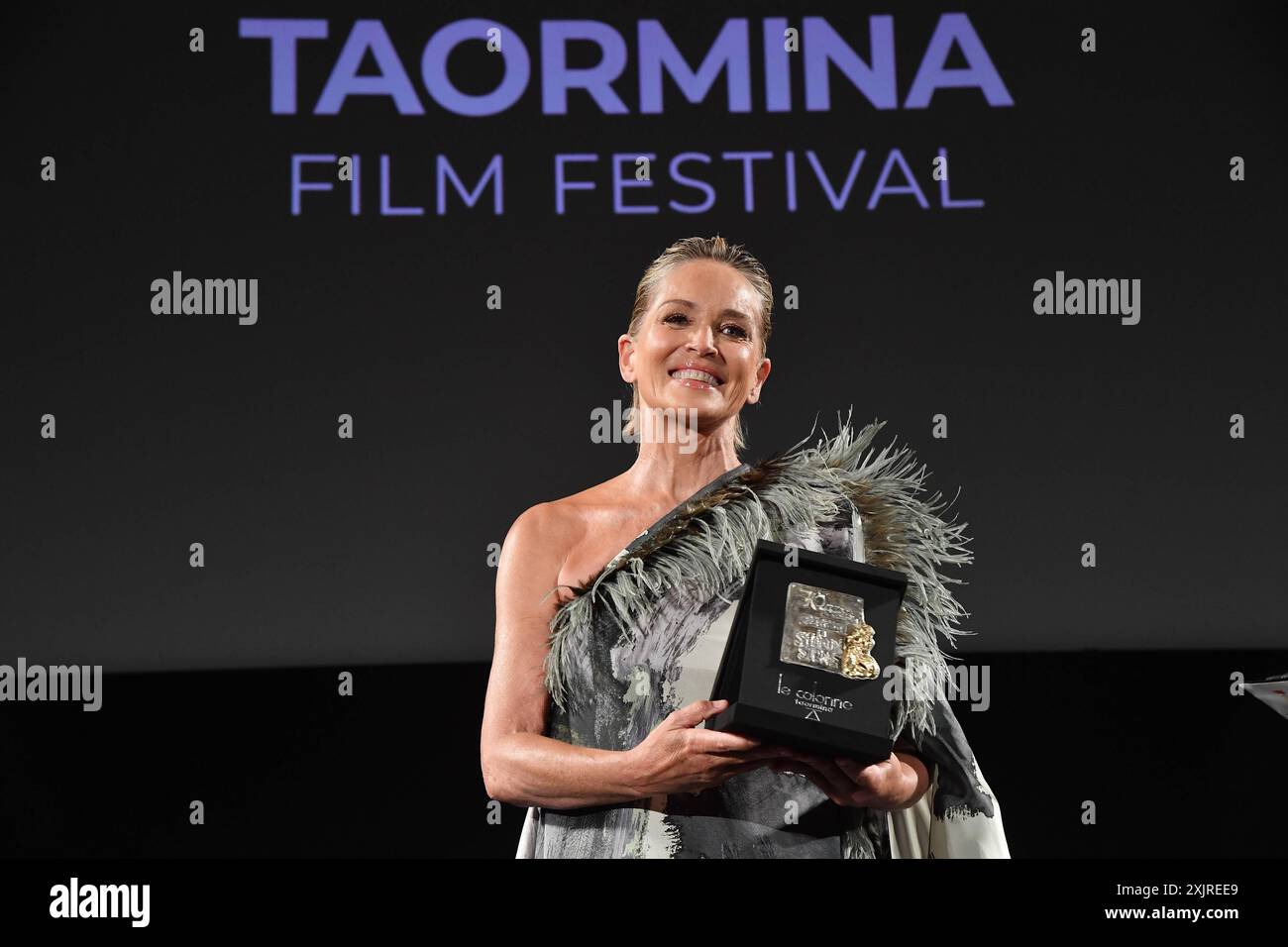 Taormina: Taormina Film Festival. Sharon Stone Lifetime Achievement Award. Pictured: Sharon ...