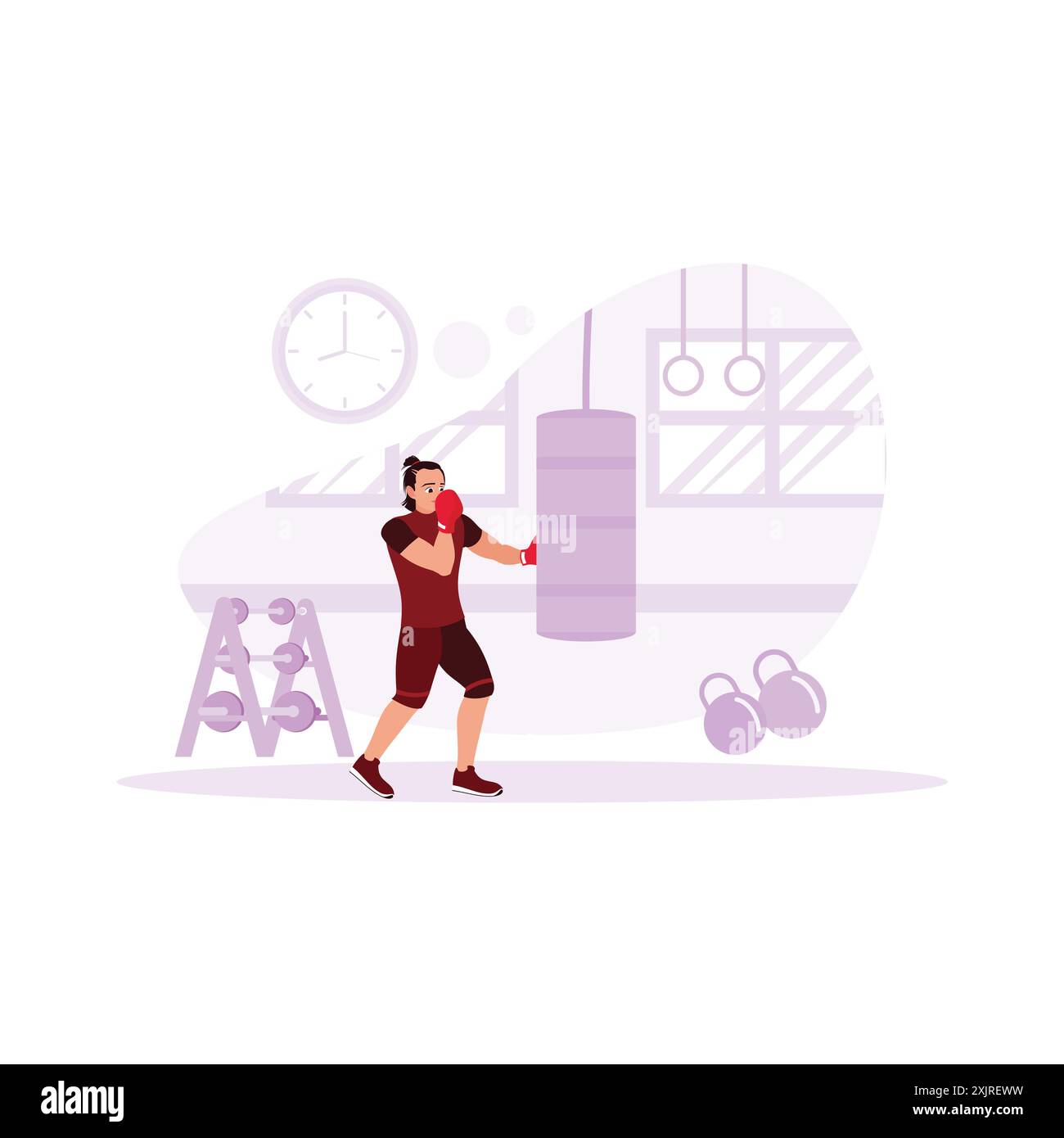 Exercise and sports facilities Stock Vector Images - Alamy