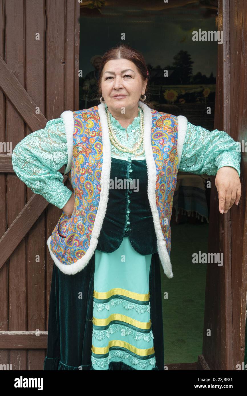 Borgustanskaya village, Pyatigorsk, May 9, 2024. Cossack courtyard ...