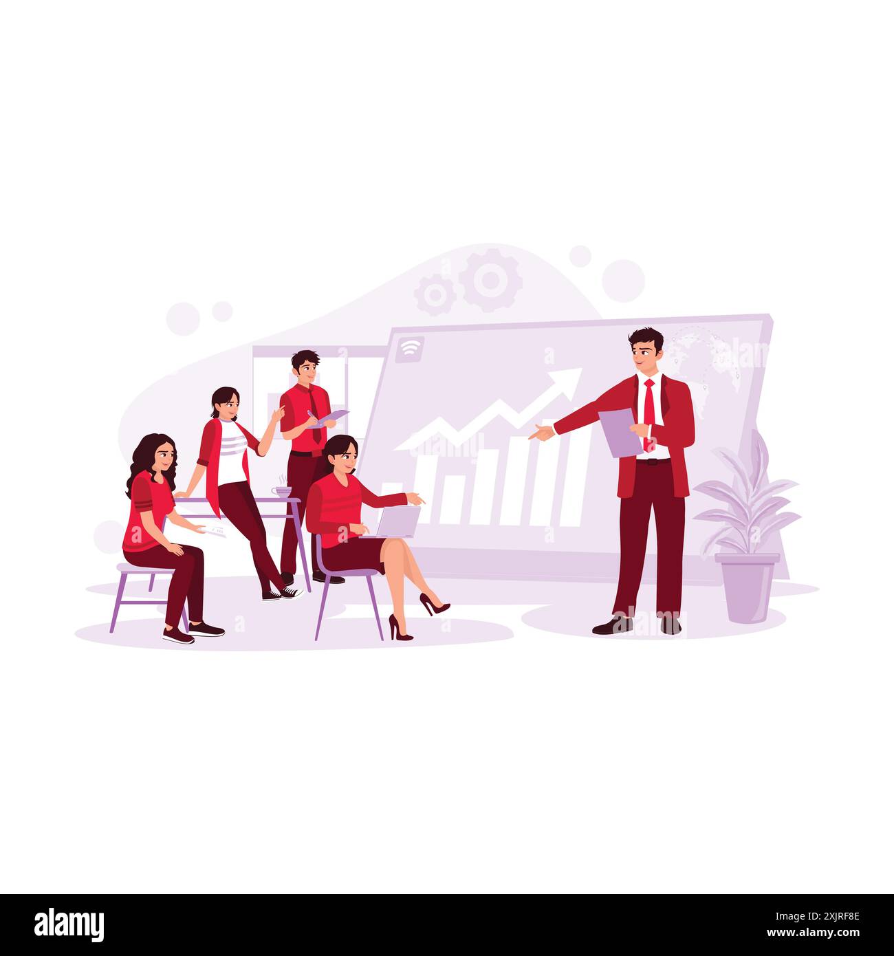 Young creative project manager Stock Vector Images - Alamy