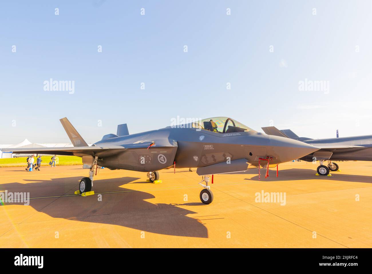 Fairford, UK. 19 JUL, 2024. F35 Lightning II on the static display as a ...