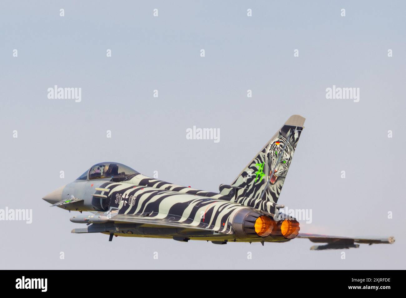 Fairford, UK. 19 JUL, 2024. German Airforce Eurofighter in "Cyborg ...