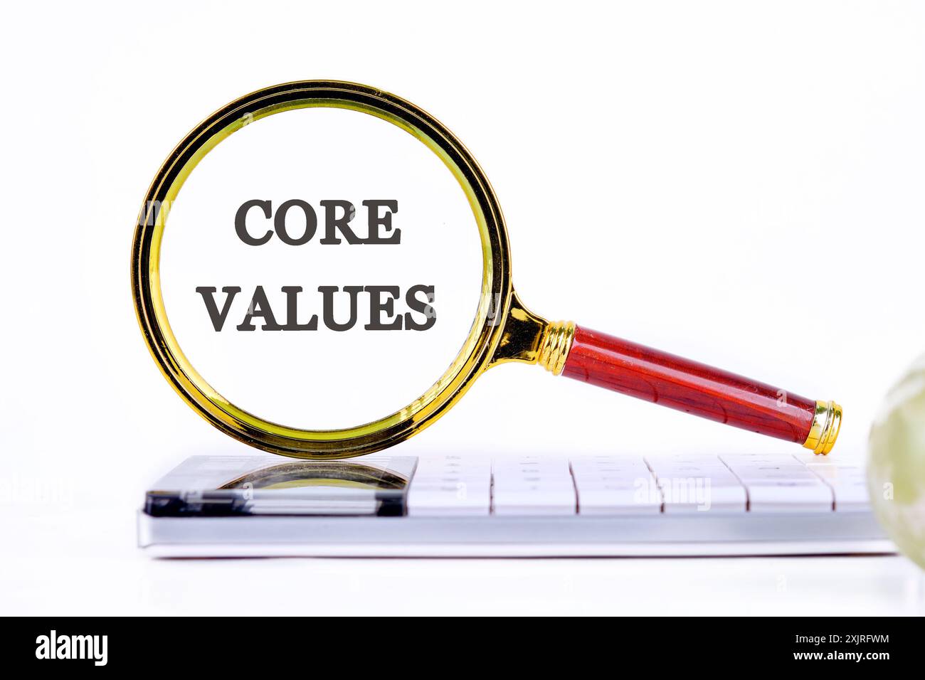 Business concept for presentations and reports. Text CORE VALUES ...