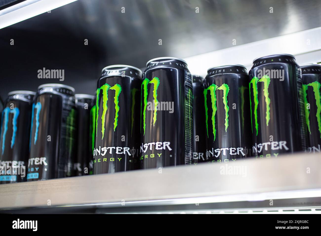 Los Angeles, California, United States - 07-03-2021: A view of a shelf ...