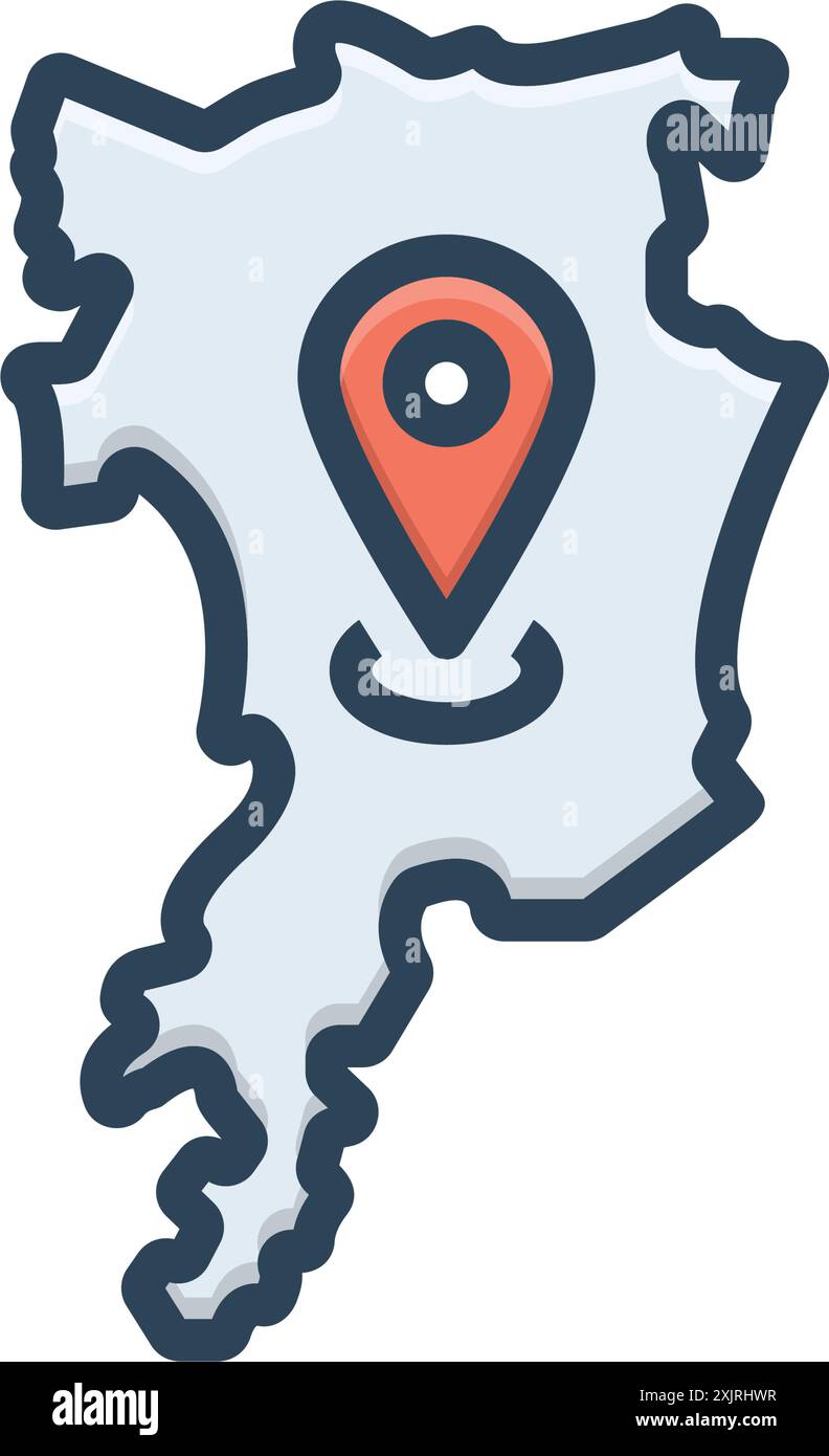 Map of mumbai Cut Out Stock Images & Pictures - Alamy